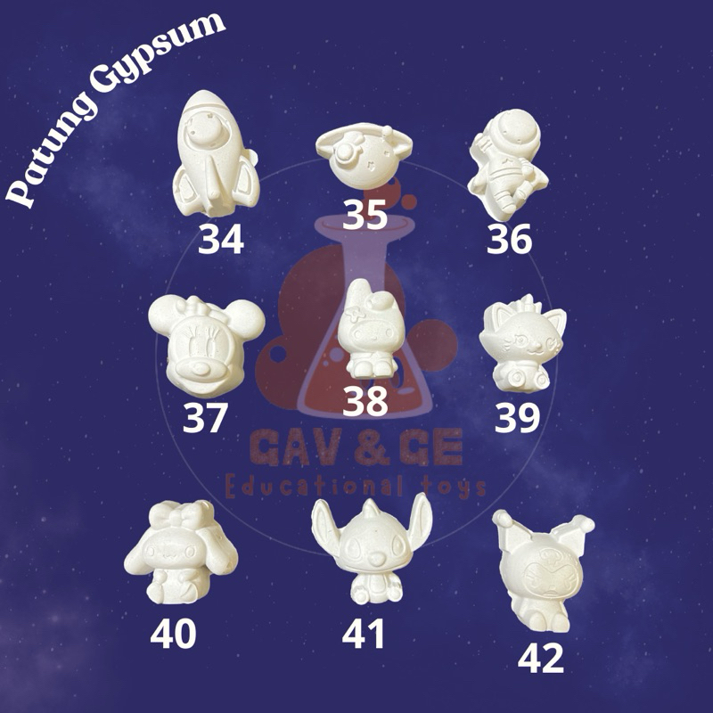 GYPSUM GYPSUM STATUE / COLORING GYPSUM / STATUE | Shopee Malaysia