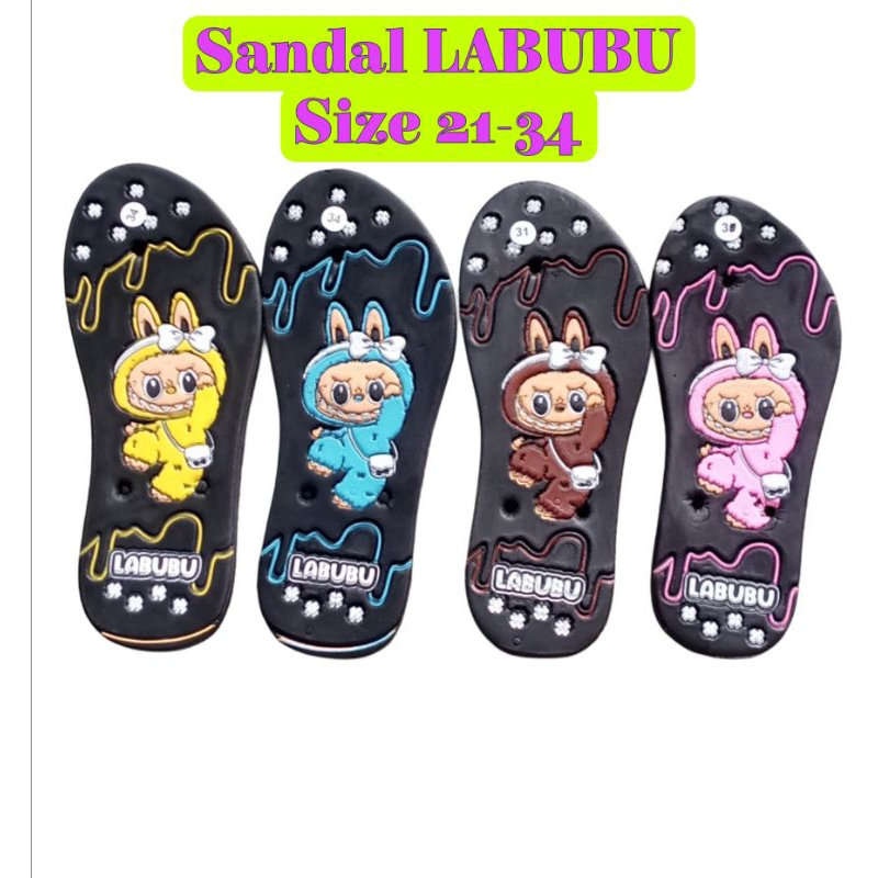 Labubu Sandals (Wholesale IDR 7.000 min buy 5 psg) | Shopee Malaysia