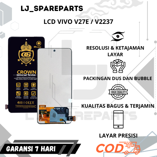 Lcd TOUCHSCREEN VIVO V27E / V2237 COMPLETE ORIGINAL FULLSET | Shopee ...