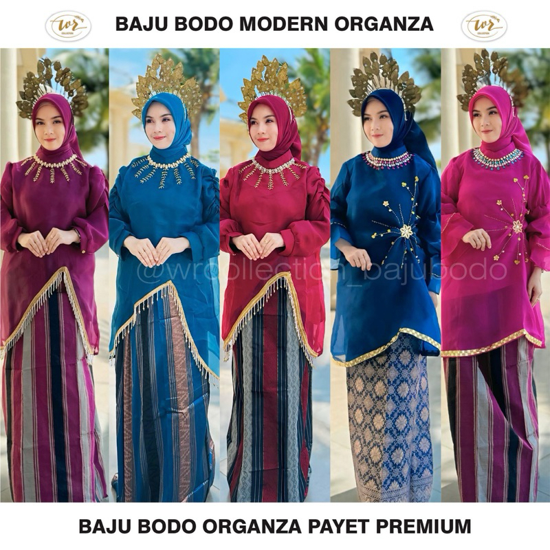 Bodo ORGANZA SEQUENCE DRESS ORI CUSTOM BUGIS MAKASSAR | Shopee Malaysia