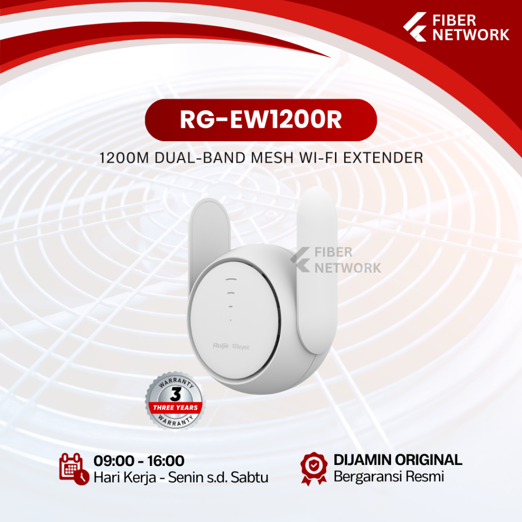 RG-EW1200R RUIJIE REYEE 1200M DUAL BAND MESH WI-FI EXTENDER | Shopee ...