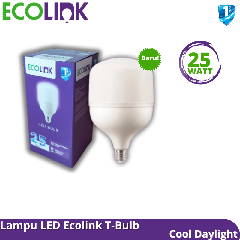 PUTIH Ecolink Capsule Led Lamp 25 Watt Fitting E27 Cool Day Light Color ...