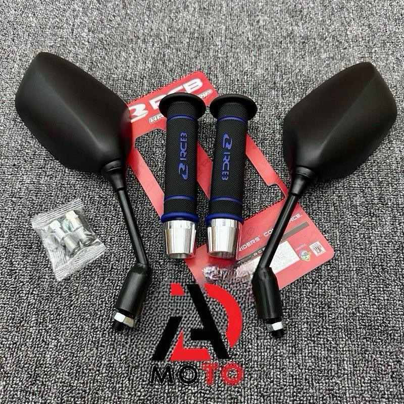 Original RCB HG55 Grip PACKAGE + PCX Mirrors Honda Yamaha PCX 150 New ...
