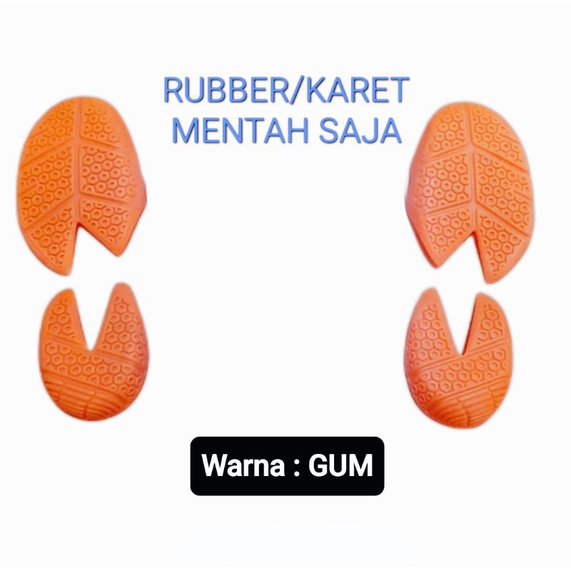 Dm-12 Badminton Tennis Volley Shoe Outsole (RUBBER Gum/RAW RUBBER ONLY ...