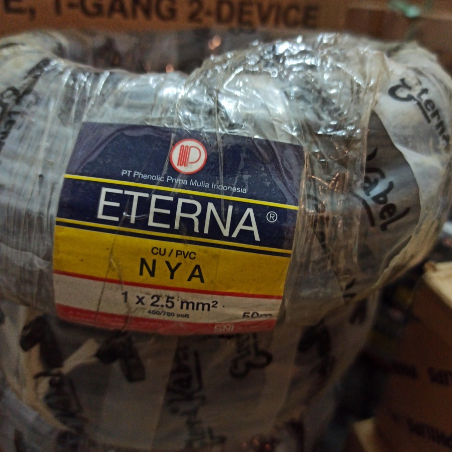 Original ETERNA CABLE NYAF 1x2,5 NYA 1x2.5 NYA 1x1.5 mm meter | Shopee ...