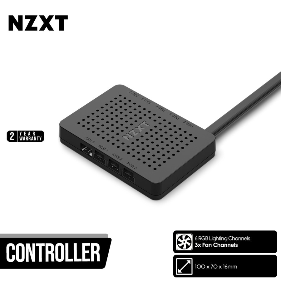 NZXT RGB & Fan Controller Fan Hub PWM | Shopee Malaysia