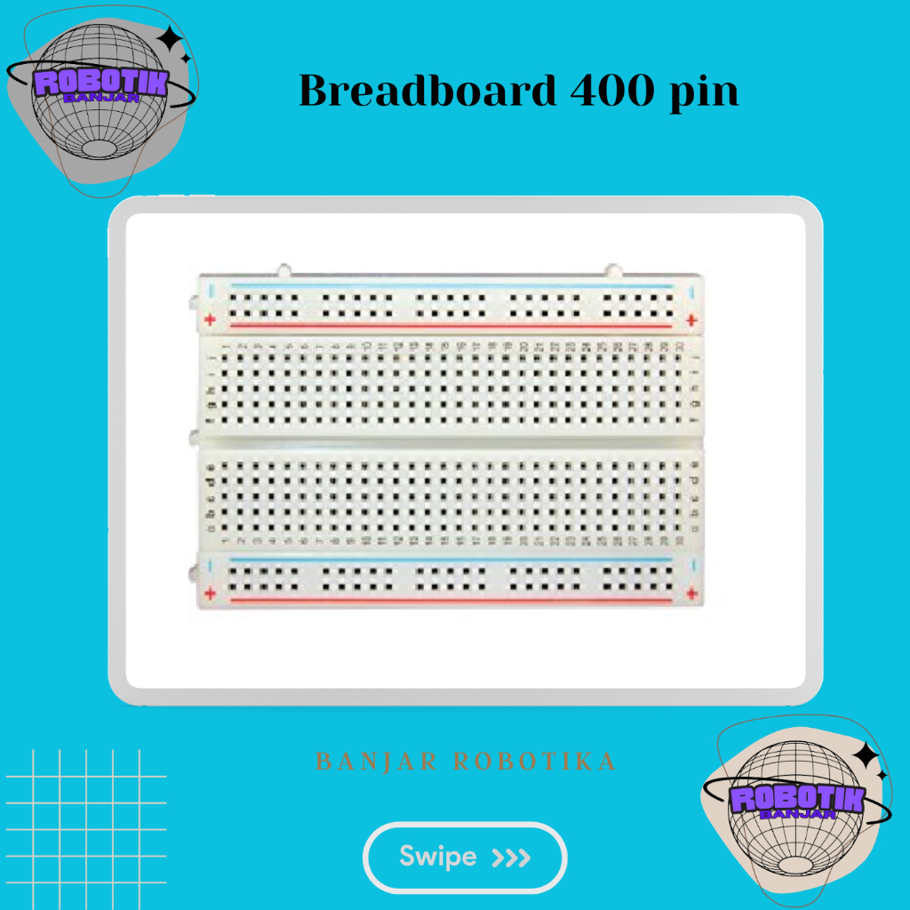 Breadboard 400 Pin Solderless Project Board ARDUINO | Shopee Malaysia