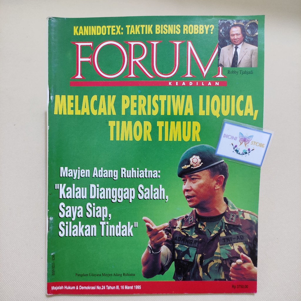 (ORIGINAL) Forum Magazine March 16th Edition 1995 - Tracking Liquica ...