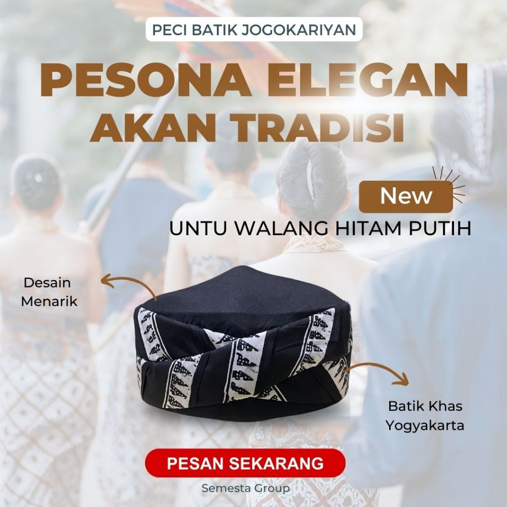 PUTIH HITAM New Series Peci Batik Jogokariyan - Motif for Black and ...
