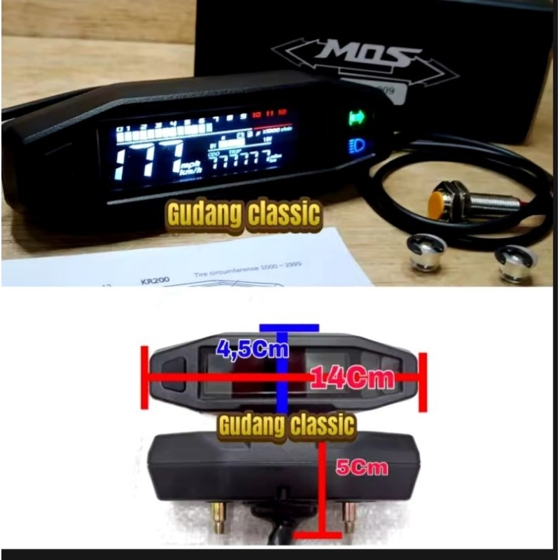 Ktm MINI DIGITAL LED SENSOR MAGNIT SPEEDO METER KTM DIGITAL MINI LED ...