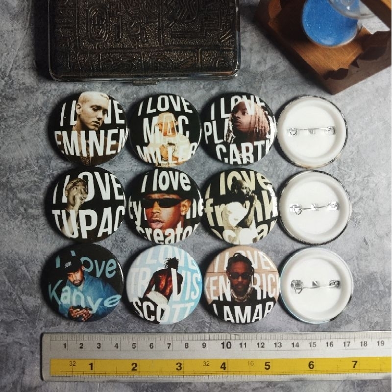 Musician Rapper RNB Button Pin | Pin Brooch Bag Accessories Bag Charm ...