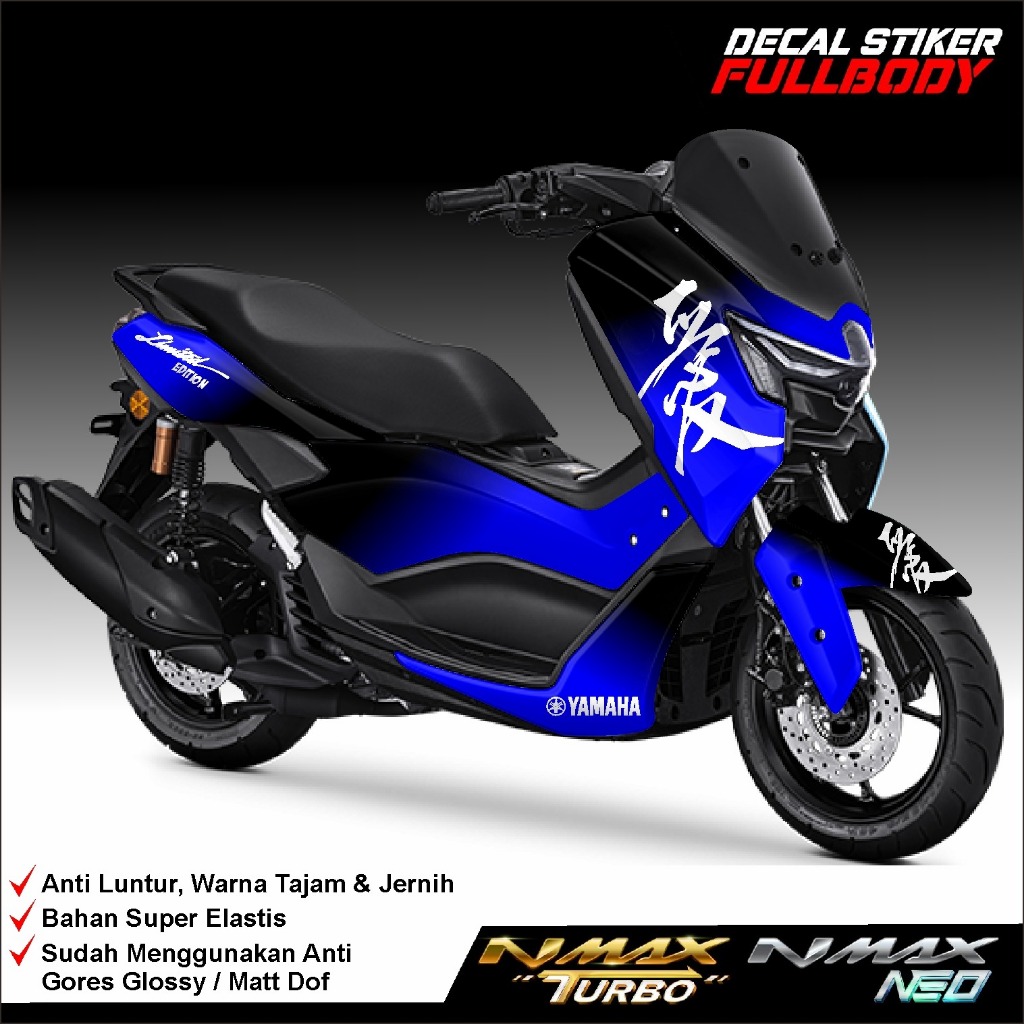Nmax turbo-neo S full body decal sticker, full block variation with ...