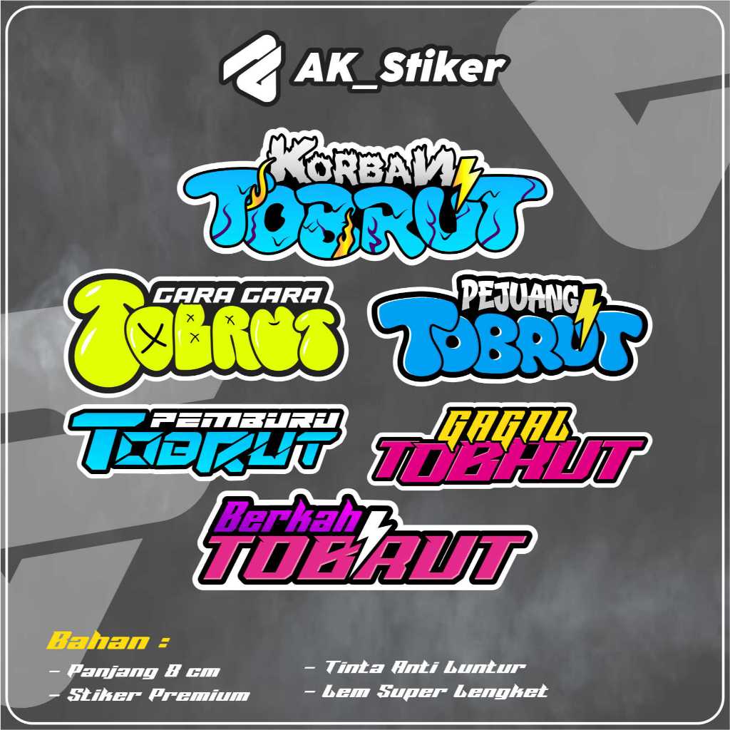 Unit Sticker Victims of Fighter Tobrut Gara Gara Tobrut Failed Tobrut ...