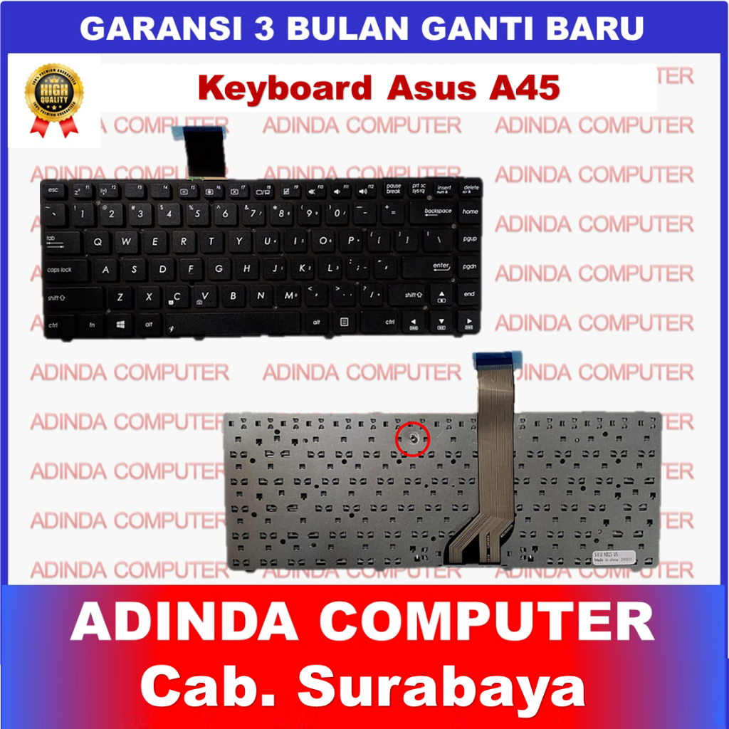 Asus A45 K45V K45VD A85 A85V K45 K45A K45V Keyboard | Shopee Malaysia