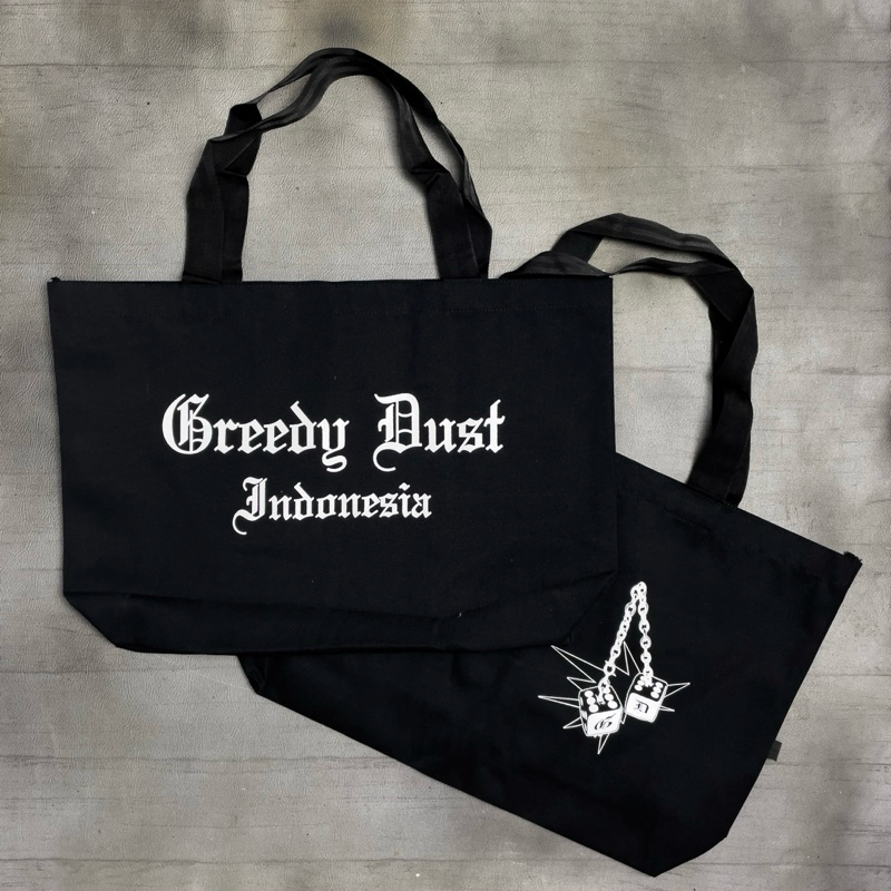 Greedy Dust Black tote bag | Original Merchandise | Shopee Malaysia