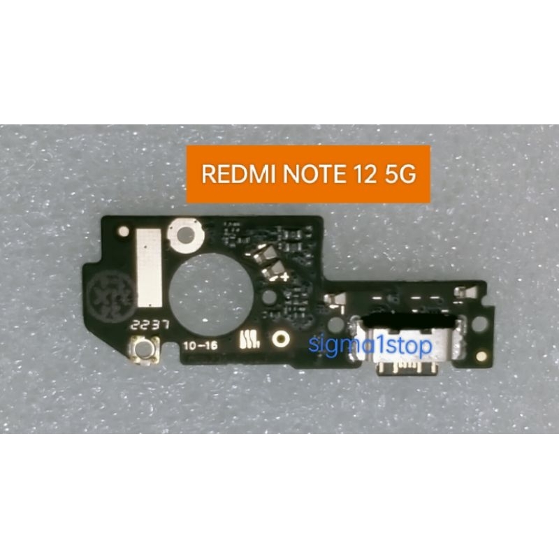 REDMI NOTE 12 5G PCB CHARGE PLUG IN CAS CONNECTOR BOARD PI | Shopee ...