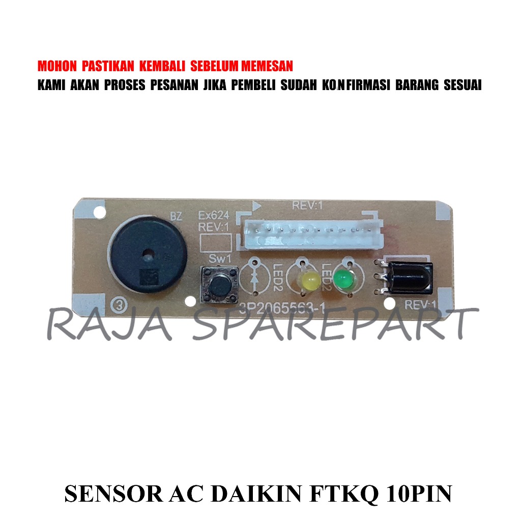 Sadf1 AC DISPLAY MODULE / SENSOR MODULE / AC SENSOR DAIKIN FTKQ 10PIN ...