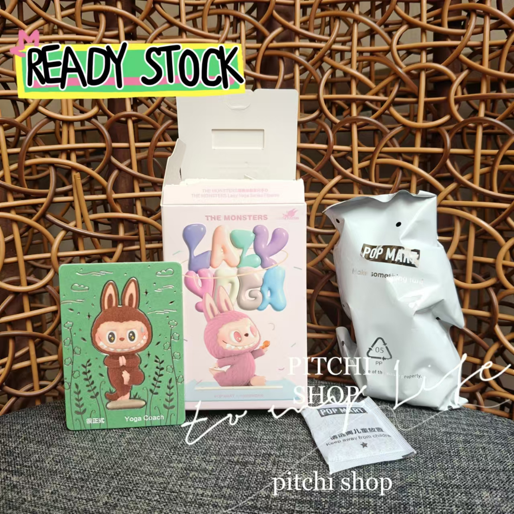Labubu THE MONSTERS Lazy Yoga Series Figures Secret Yoga Coach Original ...