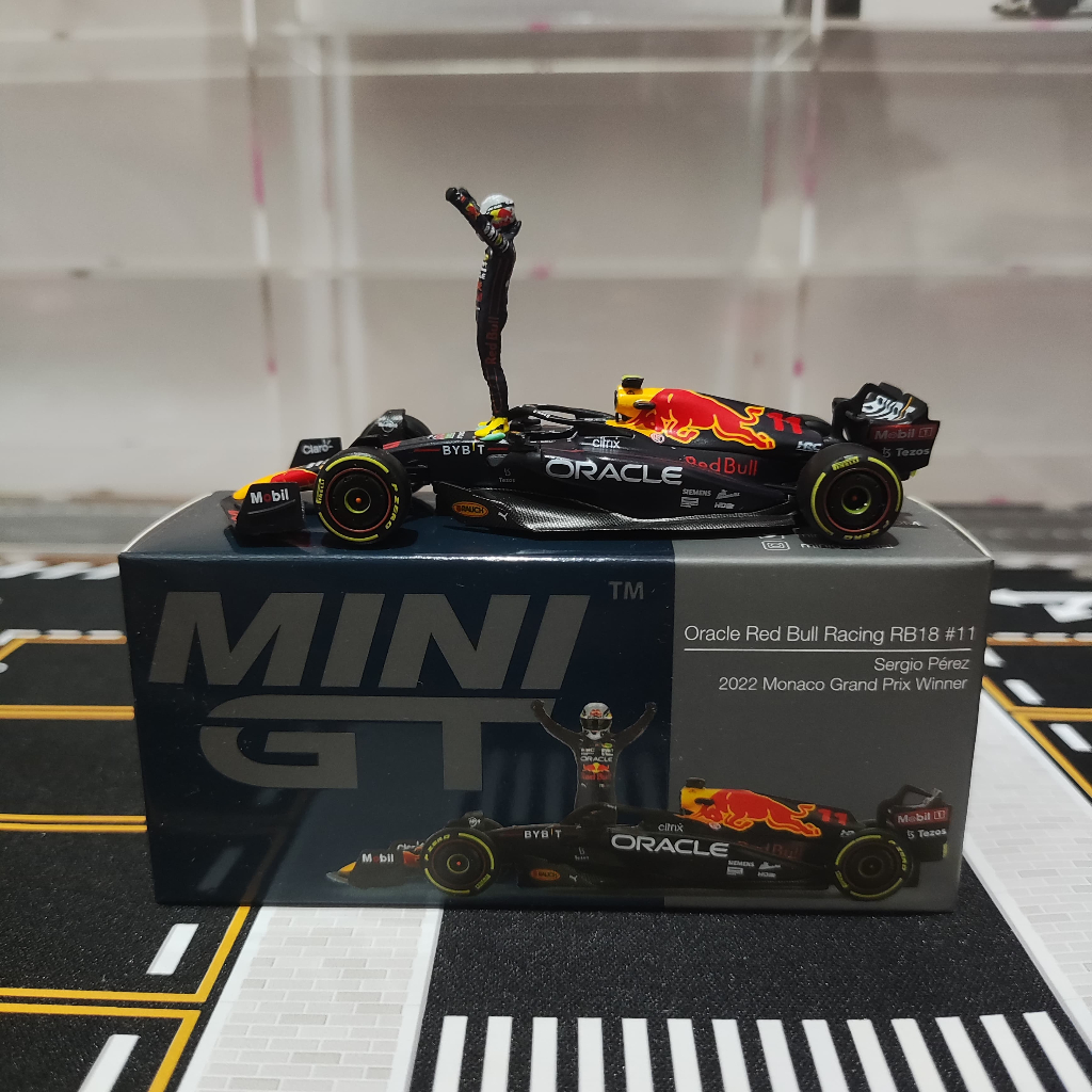 Mini GT 551 Oracle Red Bull RB18 11 Sergio Perez 2022 Monaco Grand Prix ...
