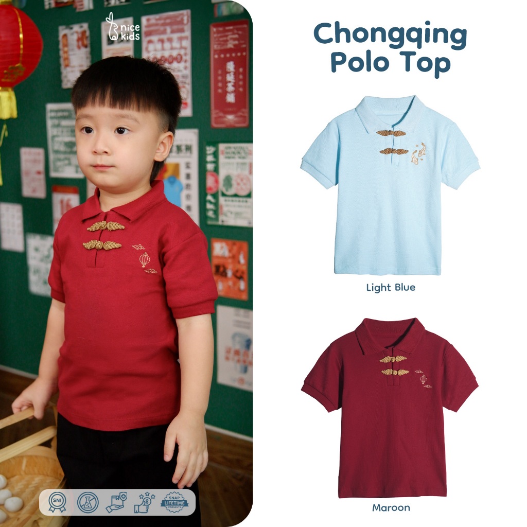 MERAH Chongqing Polo Top (Chinese New Year Polo Shirt Sincia Special ...