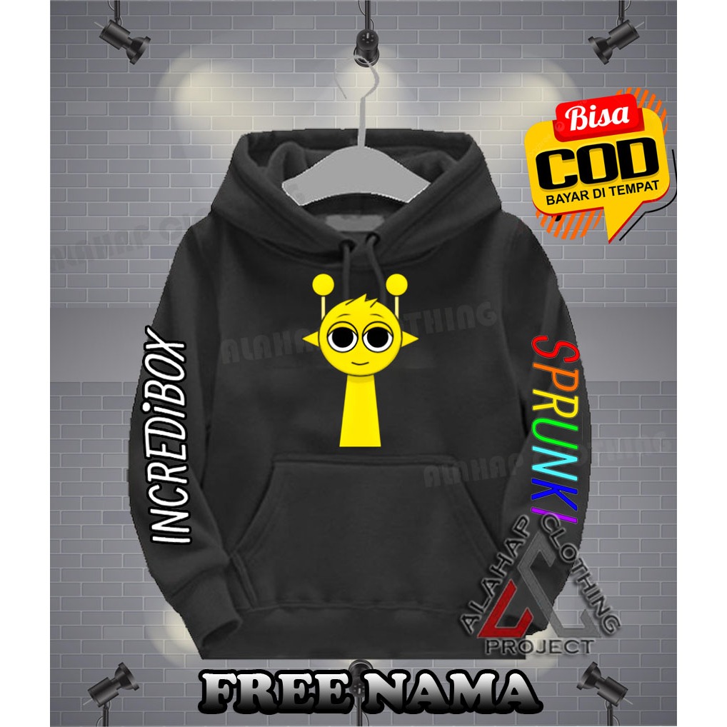 Sprunki INCREDIBOX Children's hoodie simon character Sprunki children's ...
