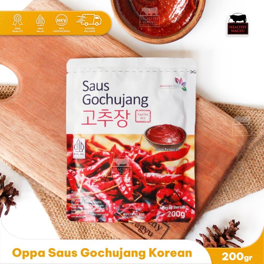 Oppa Gochujang Sauce Gochujang Sauce Original Korean Flavor Halal 200 Gr Healthy Wagyu | Shopee ...