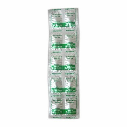 [Per Strip] Alphamol 10 caplets - Paracetamol 600mg | Shopee Malaysia