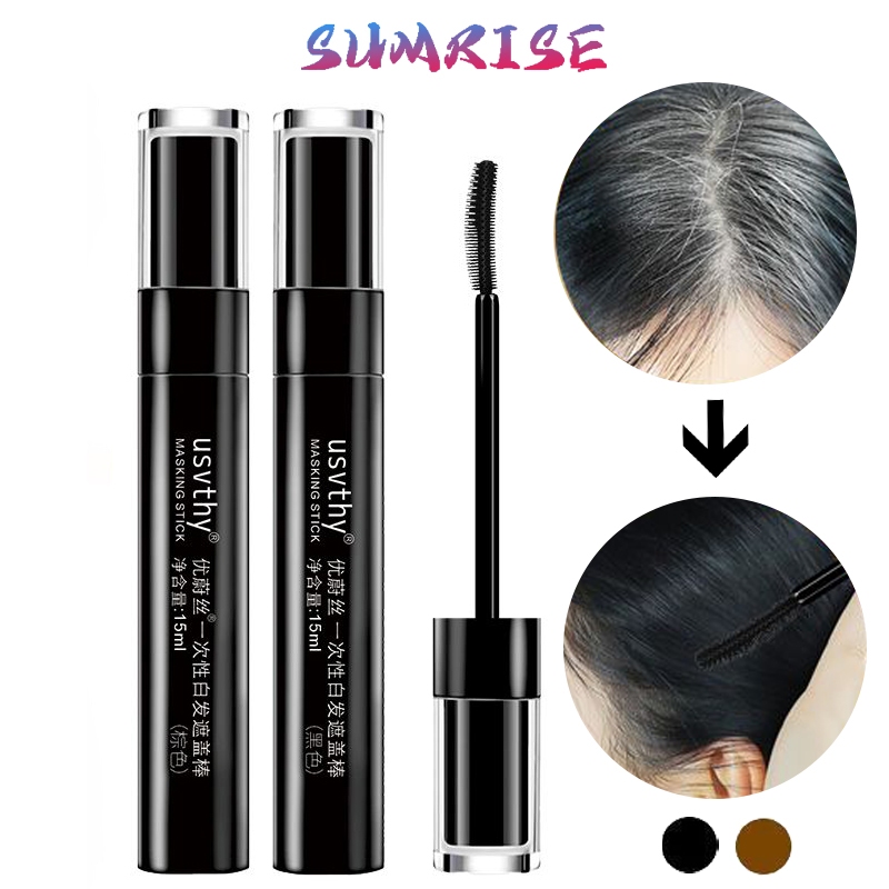 PUTIH Hair Dye Pen Hair Dye Waterproof Hair Color Brush Covers White ...