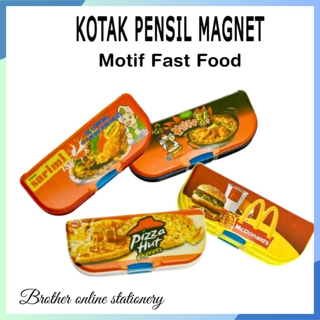 Bos Fast Food Drawing Magnetic Pencil Box/Pencil Case/Pencil Case Box ...