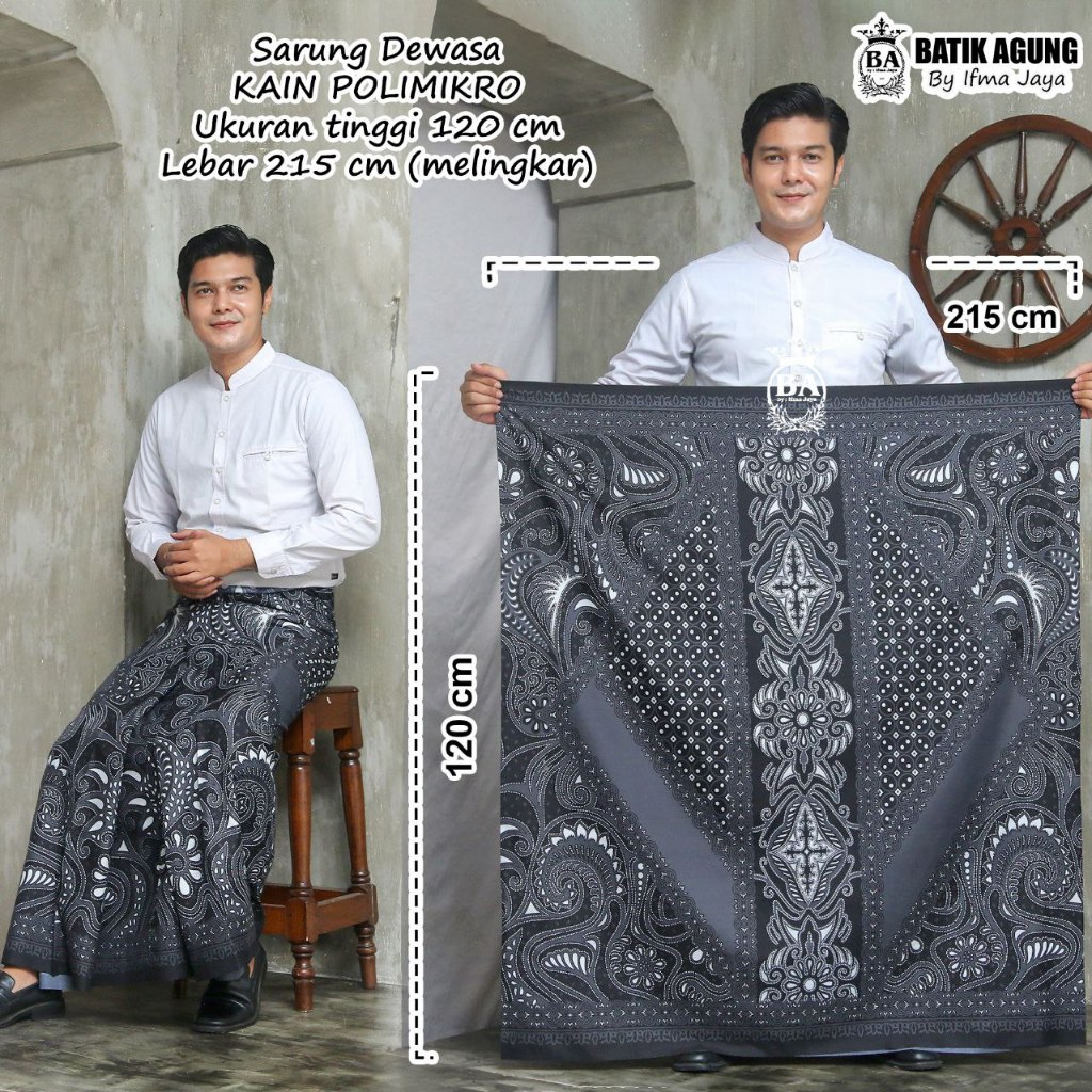 Adult MEN'S BATIK SARONGS LATEST MOTIFS SANTRI TEENAGE SARONGS WITH ...
