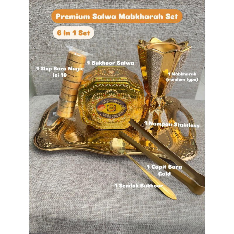 Premium Salwa Mabkharah Set 6 in 1 Set / Mabkhara Set Arabic aesthetic ...