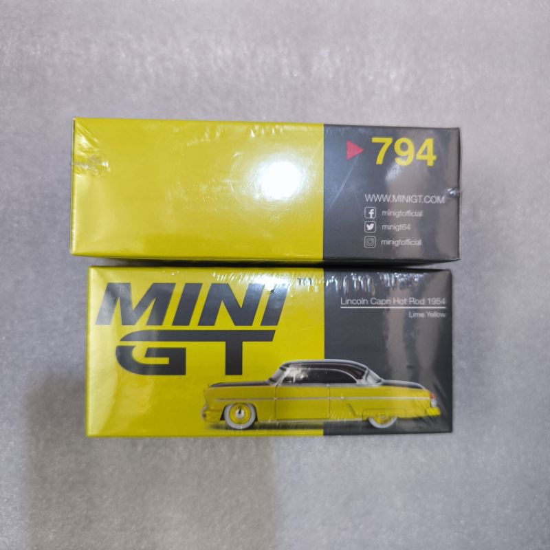 Mini GT 794 LINCOLN CAPRI HOT ROD 1954 - LIME YELLOW | Shopee Malaysia
