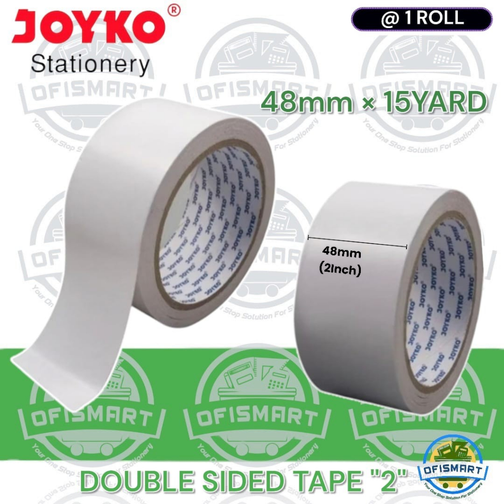 Joyko Double Tape Duct Tape 2 Inch 48mmx15 Yards | @1 Pcs | Shopee Malaysia