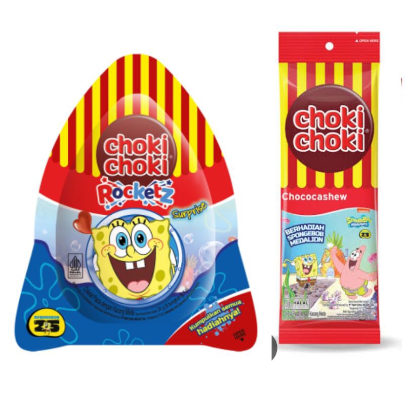 Choki choki Chococashew Cokkat Pasta Surprise Edition spongebob rocketz ...