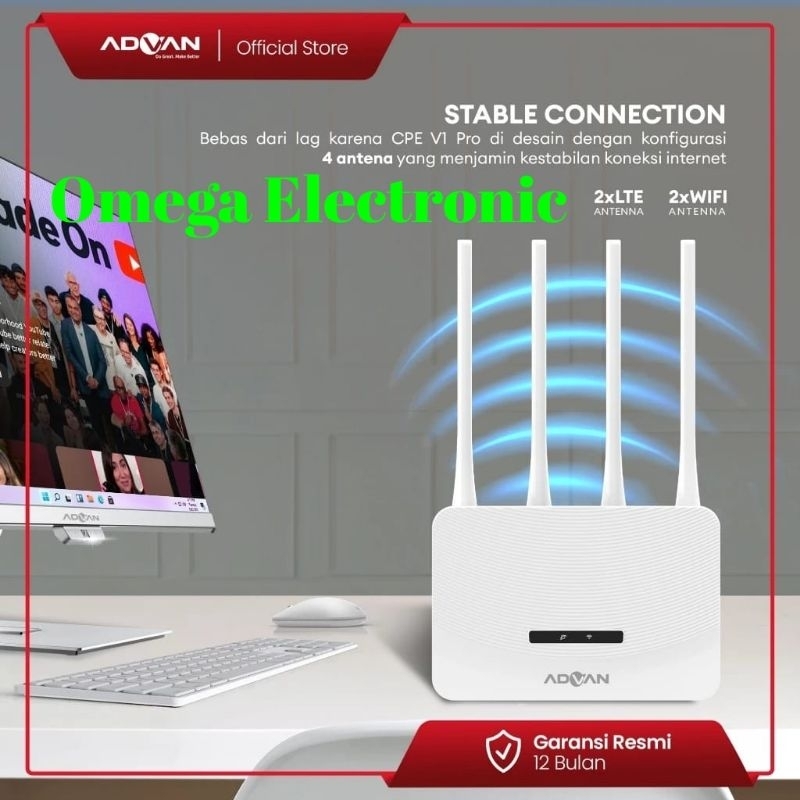 ADVAN CPE V1 Pro Modem + Wifi + Router + 4G LTE Unlock All Operators ...