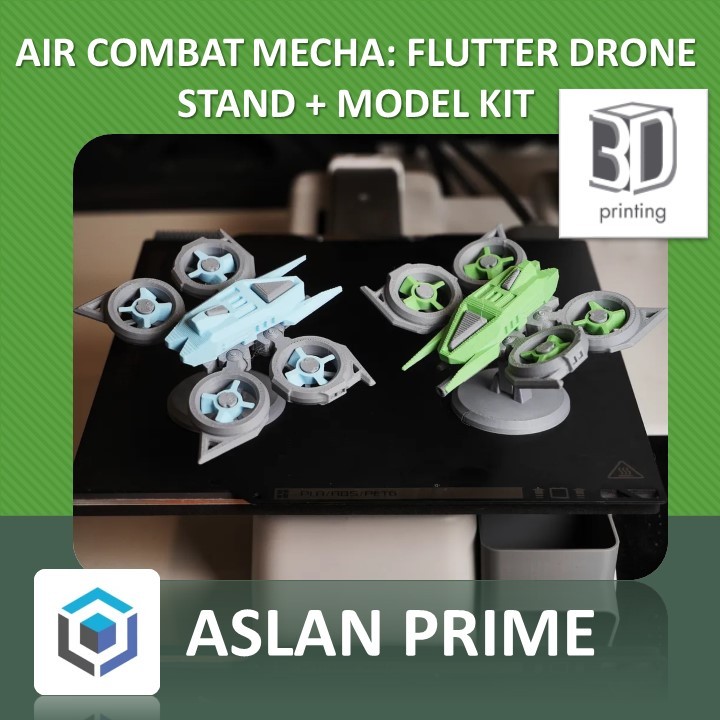 Flutd DRONE AIR COMBAT MECH MECHA STAND MODEL KIT POSTABLE JOINT ACTION ...
