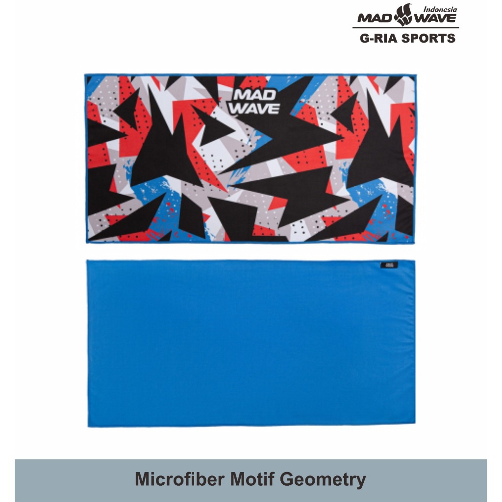 Original Mad Wave Microfiber Swimming Towel with Geometry Pattern ...