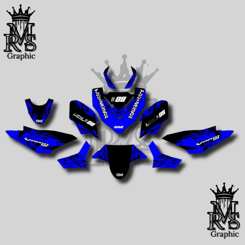 Honda VARIO 160 FULL BODY STICKER DECAL CUSTOM FREE | Shopee Malaysia