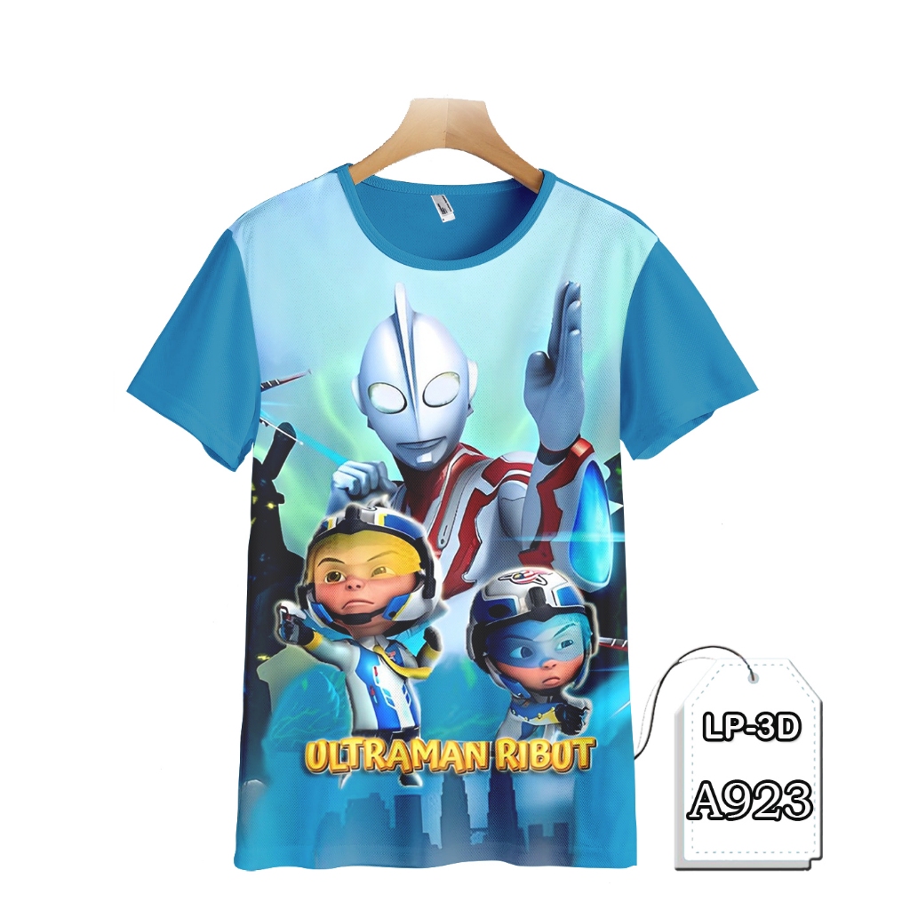 Upin Ipin Episode Ultraman Storm 3D Clothes for Children and Adults ...