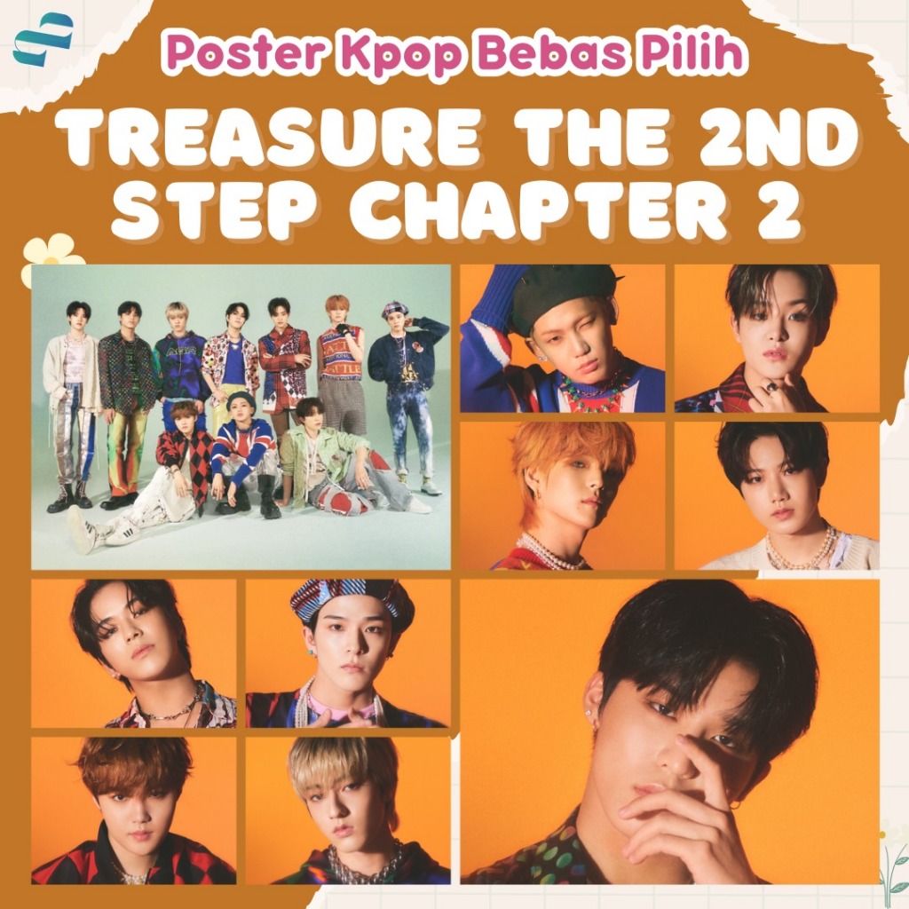 Treasure THE SECOND STEP Poster: CHAPTER TWO - Kpop Poster A4 A5 A6 ...
