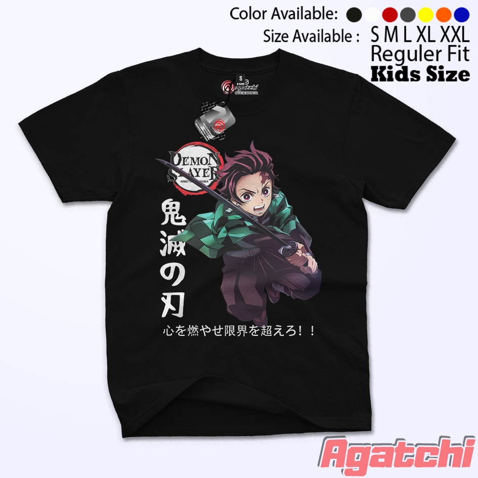 Tanjiro Kamado - Demon Slayer Kimetsu No Yaiba - Anime Boys Distro Tops ...