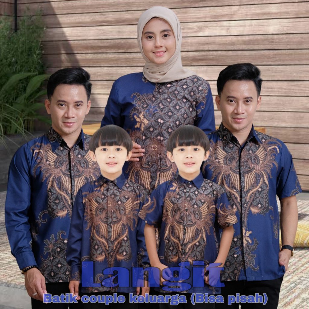Couple Batik Family Father Couple & son// Batik tops for boys and girls ...