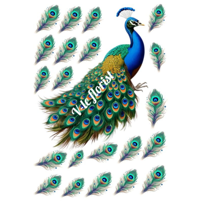 Peacock BIRD TOPPER//MONEY BOUQUET DECORATION// PEACOCK BIRD | Shopee ...