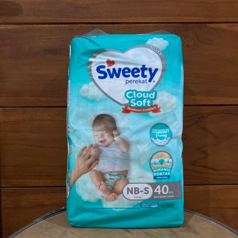 Sweety Silver Pants NB-S 40 Baby Diapers | Shopee Malaysia