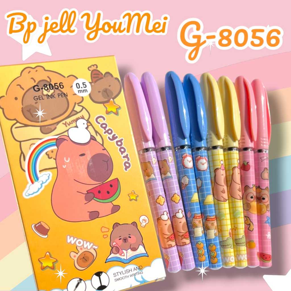 Youmei G-8056 capybara Gel Pen (12pc) | Shopee Malaysia