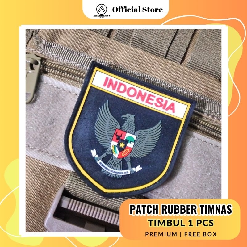Alfatih ARMY Thick Anti-Break Velcro National Team Rubber Emblem Permanent Color | Shopee Malaysia