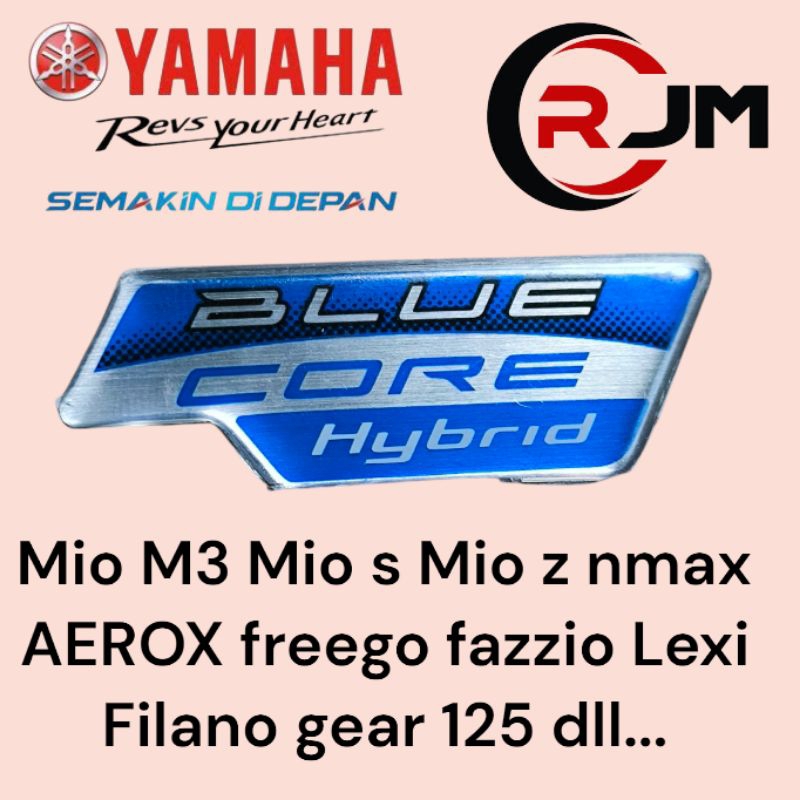 3d BLUE CORE HYBRID EMBLEM STICKER BLUE CORE HYBRID LOGO BLUE CORE ...