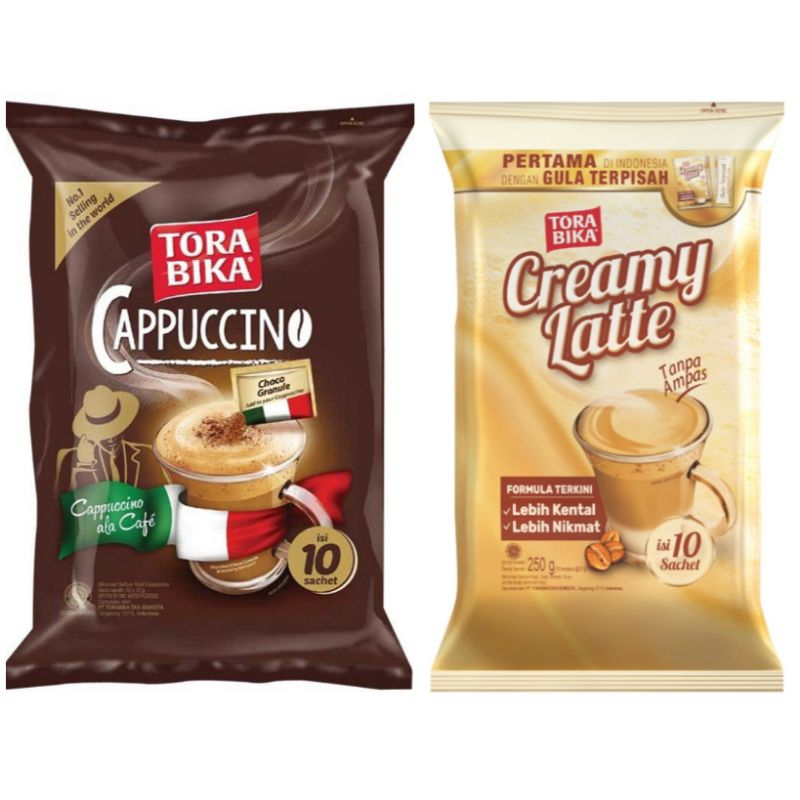 Torabika instant coffee Cappuccino creamy latte Coffee sachet | Shopee ...