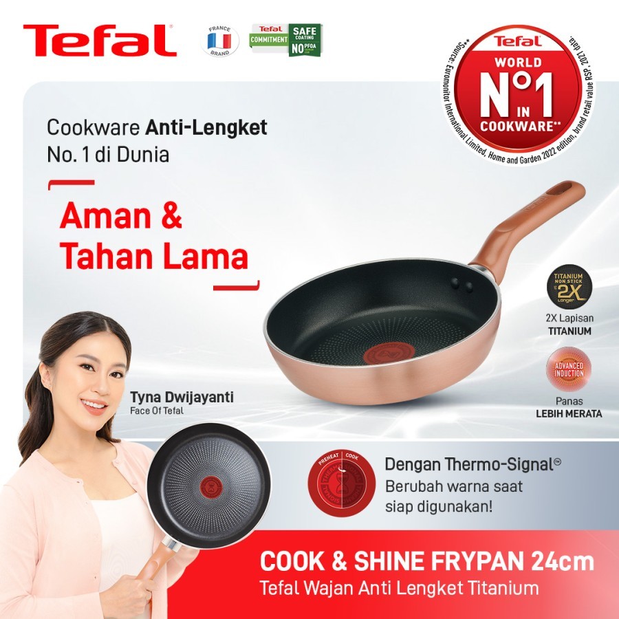 Tefal Non-Stick Frying Pan / Frying Pan / Pan - Cook & Shine Frypan ...