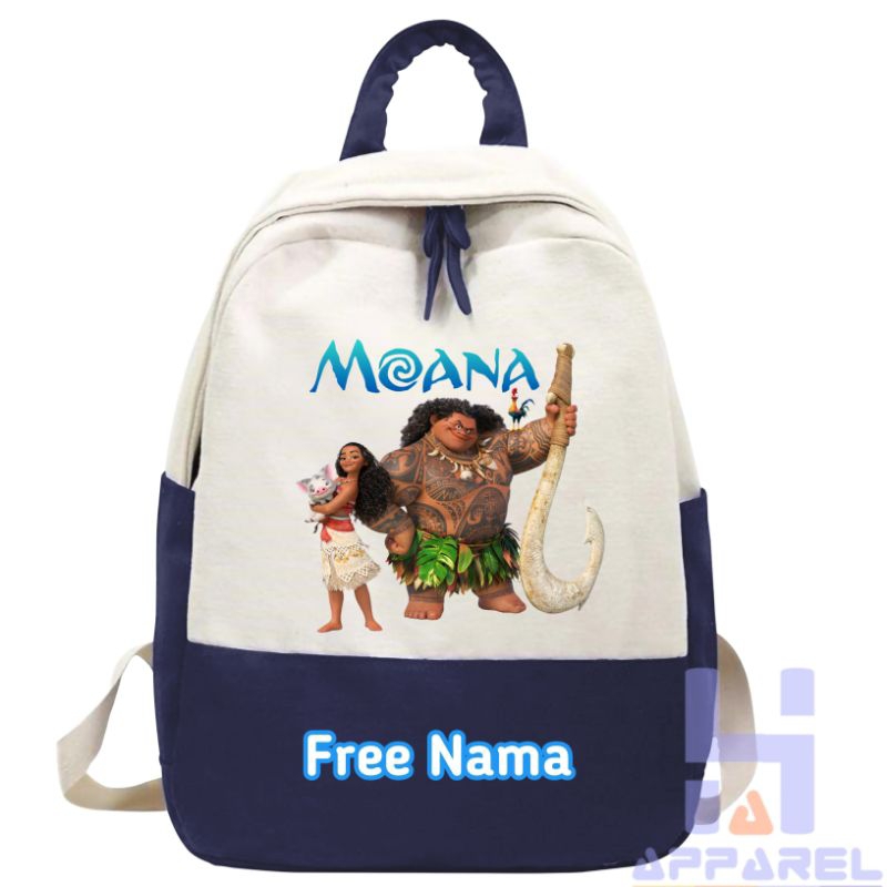 Moana DISNEY CHILDREN'S BACKPACK FREE NAME | Shopee Malaysia